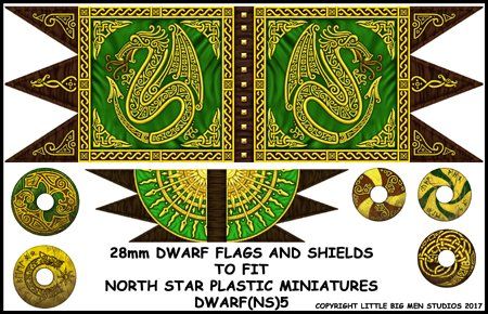 Dwarf Flag & Shields 1 (O)